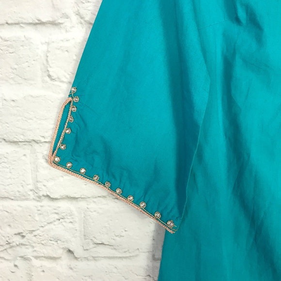 Boston Proper | Tops | Boston Proper Xs Gem Embellished Cotton Tunic ...